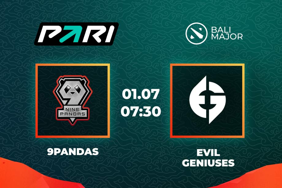 PARI: 9Pandas и EG разделят очки в матче на The Bali Major 2023 — 30 июня 2023