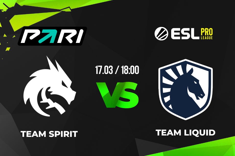 Liquid — фаворит в матче против Spirit на ESL Pro League Season 17. Но клиенты ставят на Spirit ...