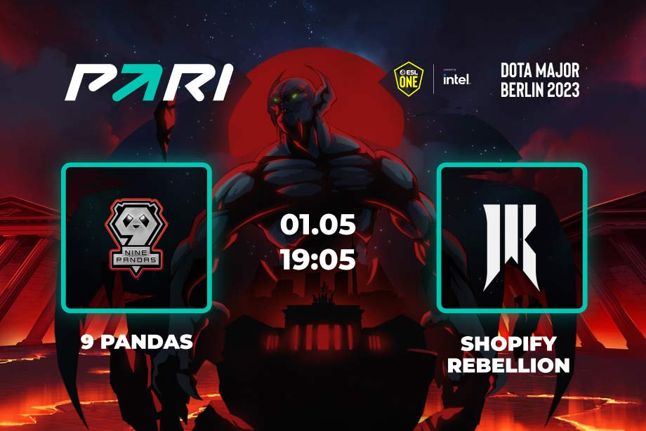 Клиенты PARI верят в 9 Pandas в матче плей-офф мейджора по Dota 2 с Shopify — 1 мая 2023